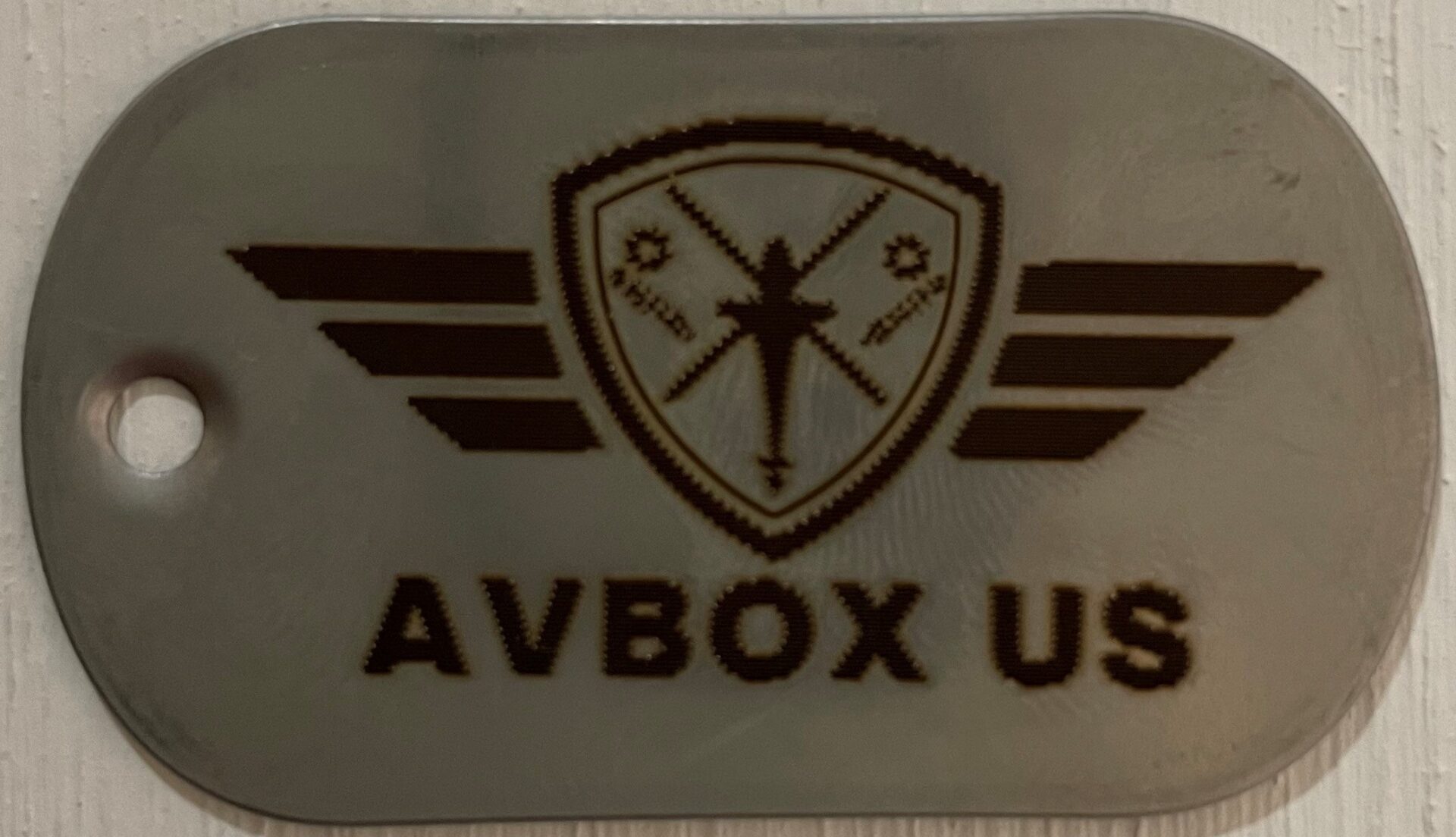 AVBOX US › Custom Laser Engraved Dog Tag, Personalized with your image or text