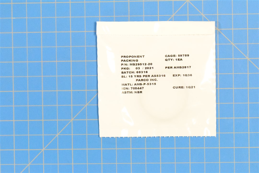 MS29512-20 - O-RING, NEW SURPLUS, SOLD PER EACH - AVBOX US