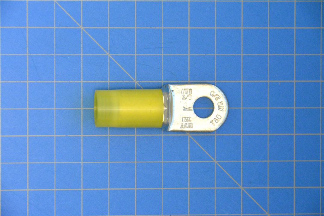 MS25036-136 - TERMINAL, RING, SIZE 3/8" 2/0 AWG, NEW SURPLUS, SOLD PER ...