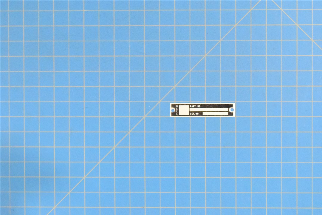 100-037-1 - PLATE, IDENTIFICATION, NEW SURPLUS, SOLD PER EACH - AVBOX US