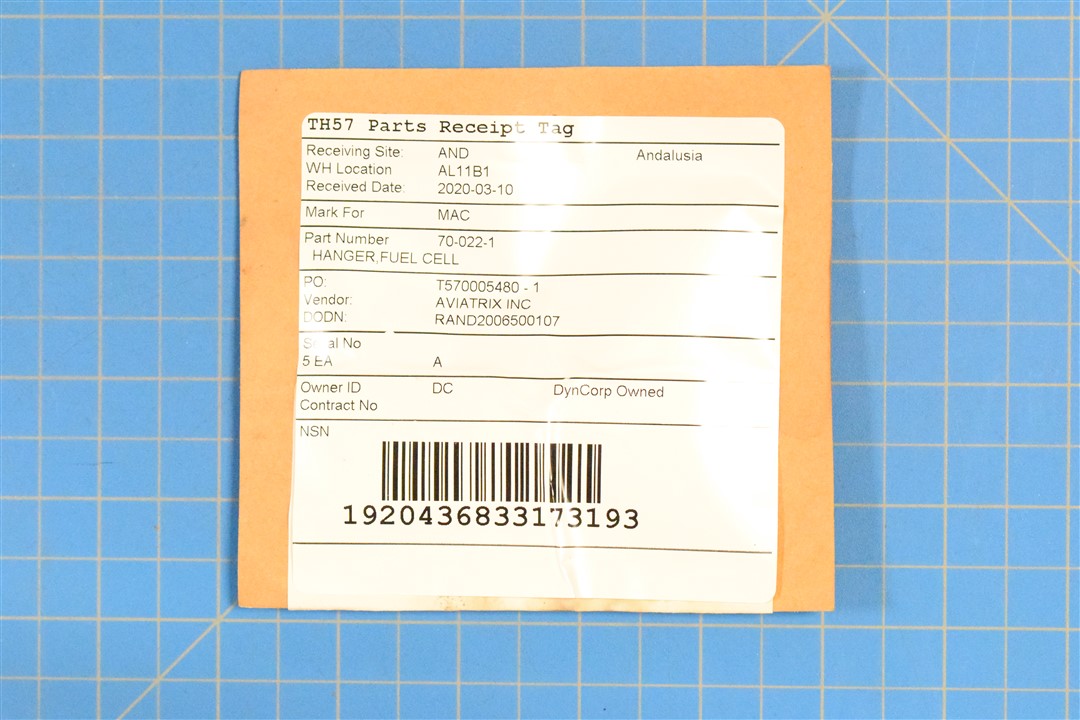 70-022-1 - HANGER, FUEL CELL - AVBOX US